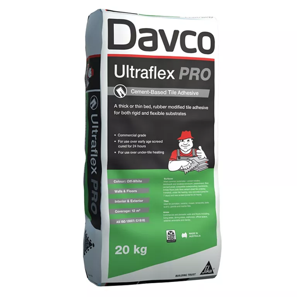 Davco Ultraflex Pro Premium Grade Cement Based Tile Adhesive 20Kg ...