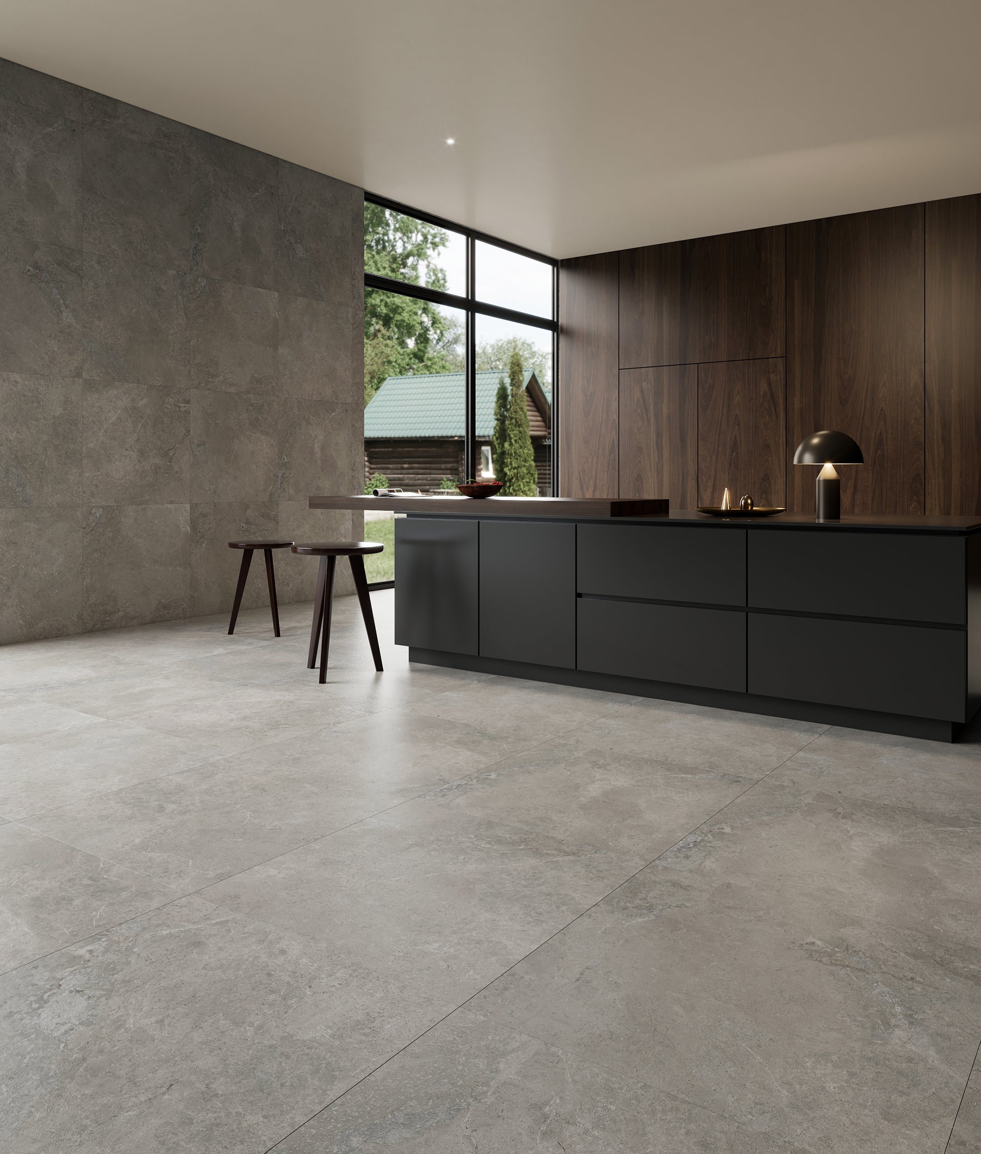 Atlantic Tundra Collection Grey Porcelain Tiles