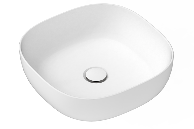 ADP Glam Square Gloss White Above Counter Basin – Desino Tiles