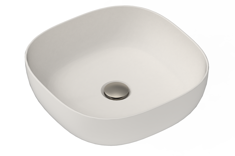 ADP Glam Square Matte Pearl Above Counter Basin – Desino Tiles