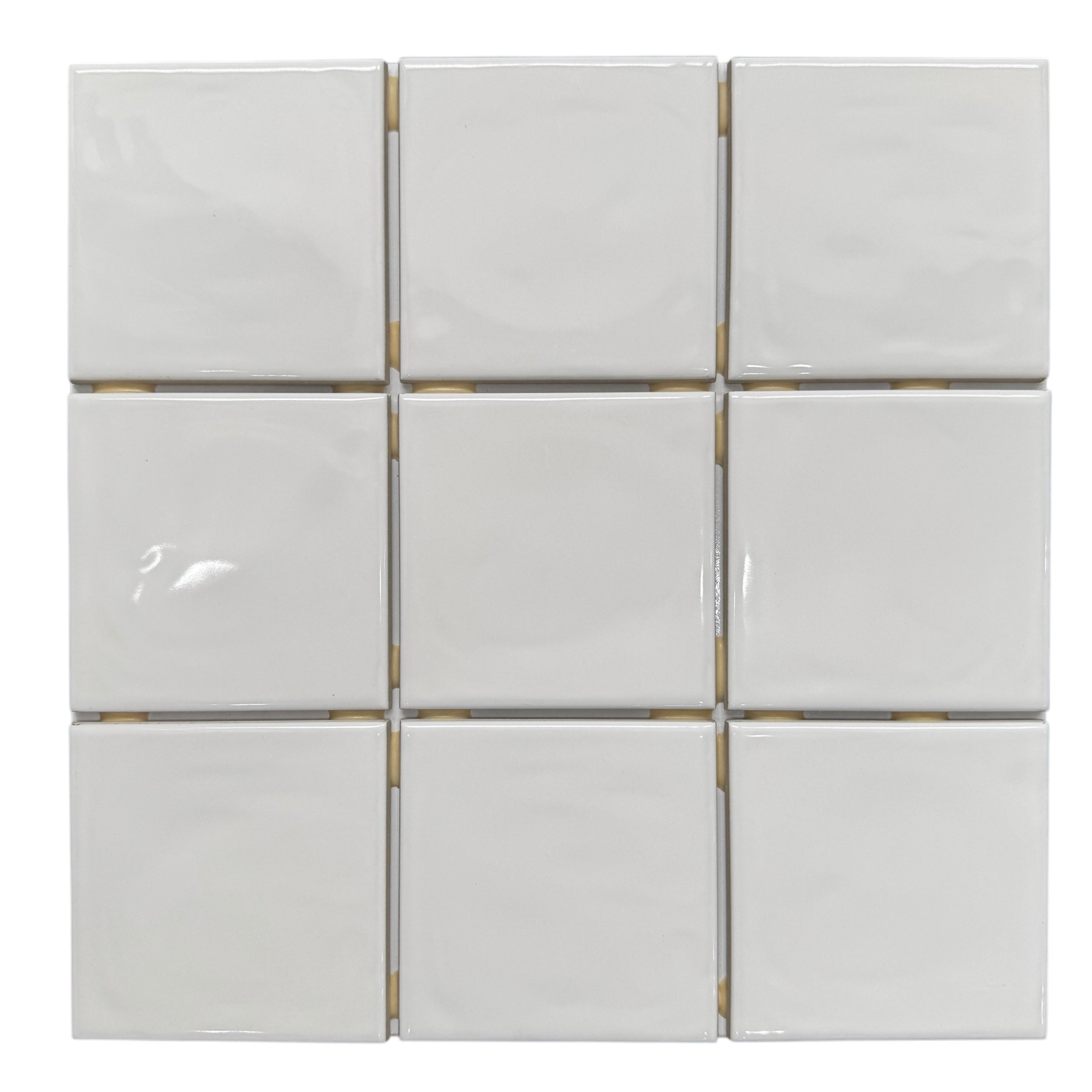 Wave White Gloss 100x100mm – Desino Tiles