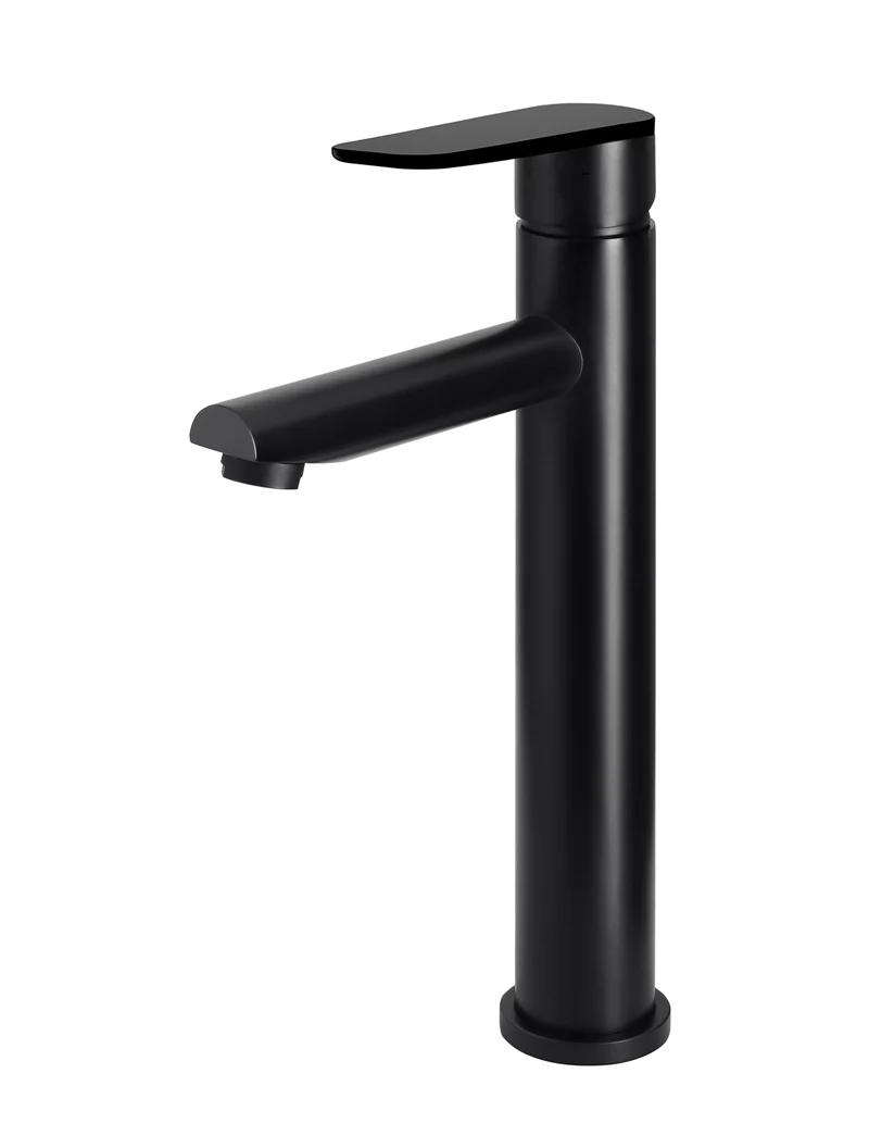 Meir Round Paddle Tall Basin Mixer Matte Black – Desino Tiles