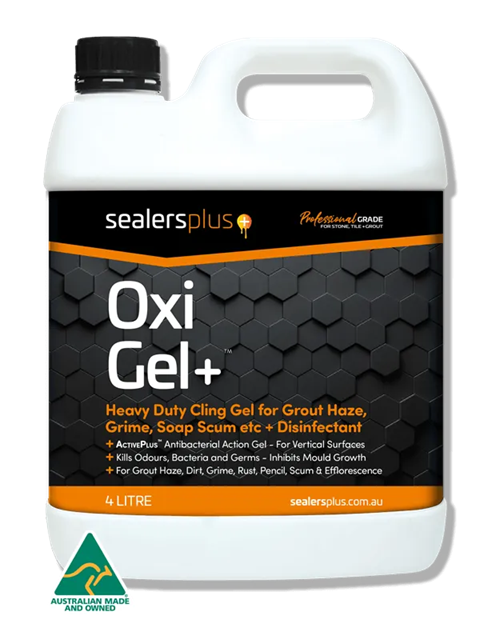 Oxi Gel+ High Viscosity Cling Gel Cleaner for Grout Haze, Soap Scum, R